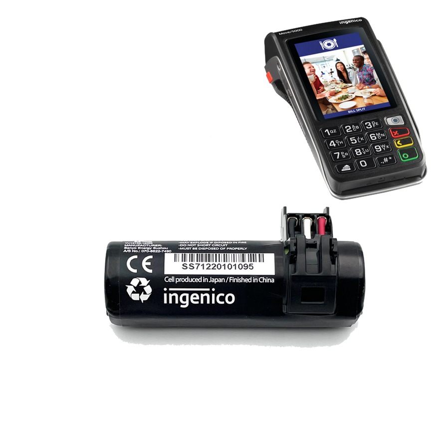 Ingenico MOVE 5000 Battery (Ingenico Original Battery) — International ...